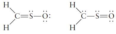 Solved: Two possible Lewis diagrams for sulfine are (a) C... | Chegg.com