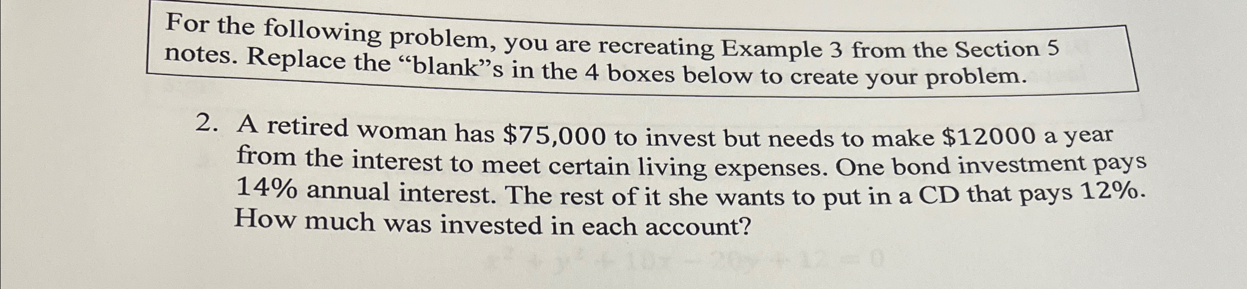 Solved For the following problem, you are recreating Example | Chegg.com