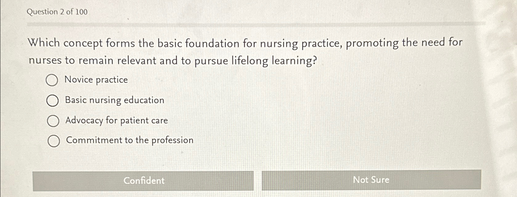 Solved Question 2 ﻿of 100Which concept forms the basic | Chegg.com