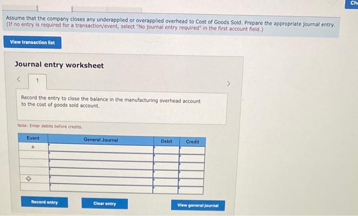 Solved Problem 3-12 (Algo) Predetermined Overhead Rate; | Chegg.com