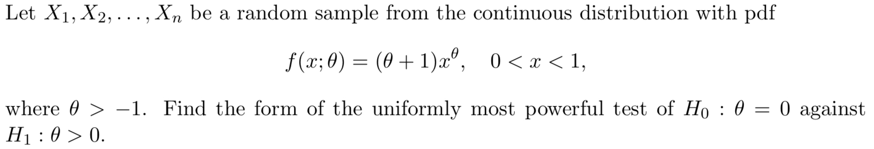 Solved Let x1,x2,dots,xn ﻿be a random sample from the | Chegg.com