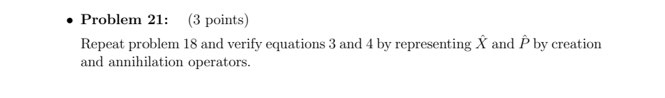 Solved Problem 21: (3 points) Repeat problem 18 and verify | Chegg.com