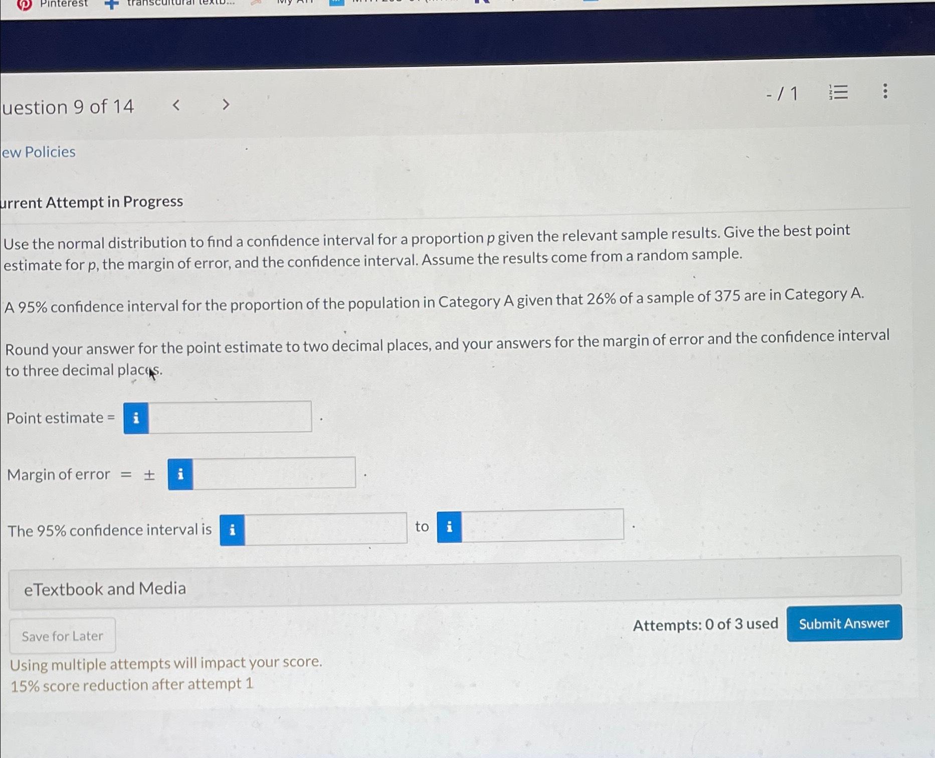 Solved Use the normal distribution to find a confidence | Chegg.com