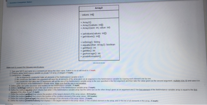 Solved Array2 values: intl + Array20 + Array2values in) + | Chegg.com