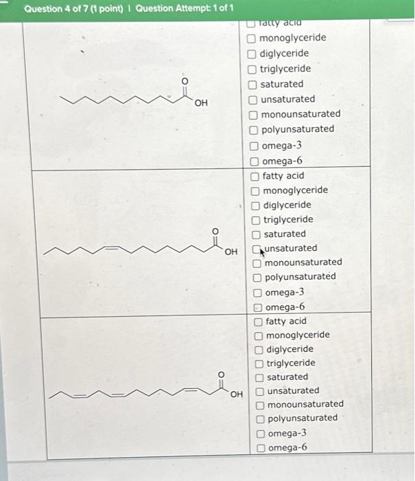 Solved Question 4 of 7 ( 1 point) I Question Attempt: 1 of 1 | Chegg.com