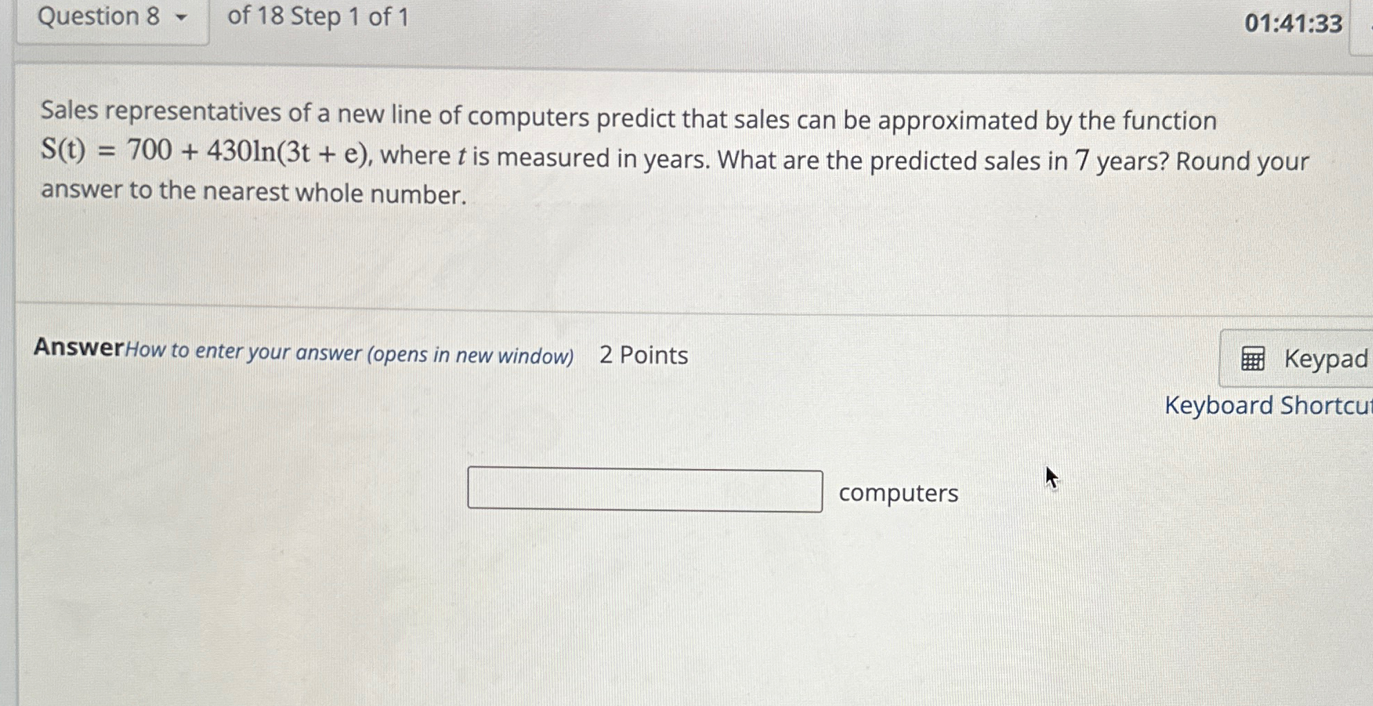 Solved of 18 ﻿Step 1 ﻿of 101:41:33Sales representatives of a | Chegg.com