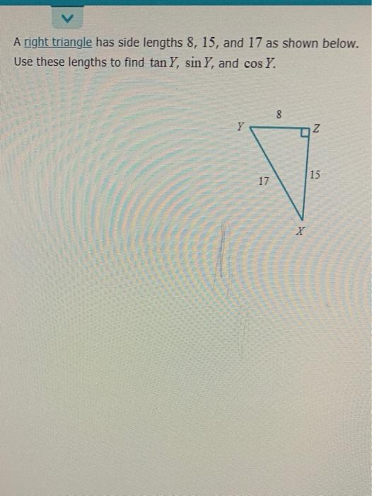 Solved A right triangle has side lengths 8, 15, and 17 as | Chegg.com