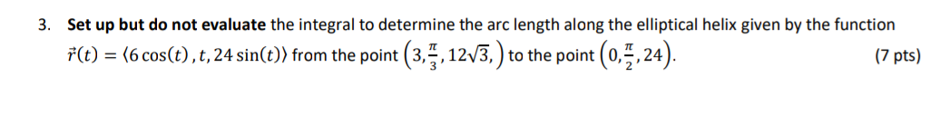 Solved Set up but do not evaluate the integral to determine | Chegg.com