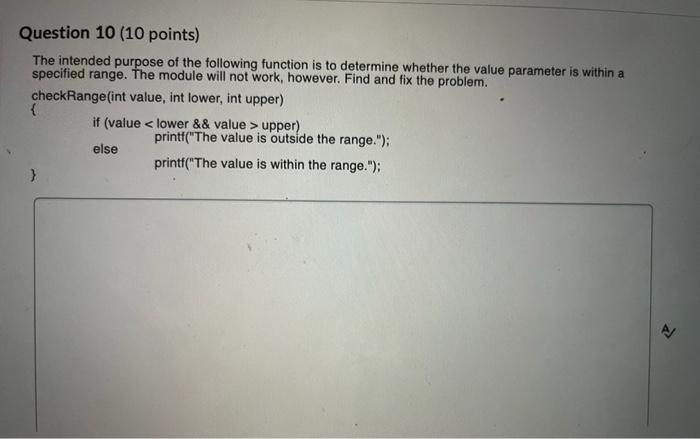 Solved Question 5 10 Points Write A Nested Decision