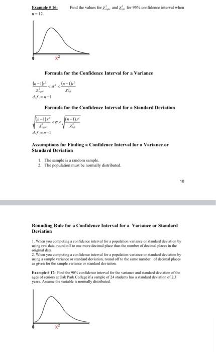 Solved Section 7.4 Confidence Interval for Variance and | Chegg.com