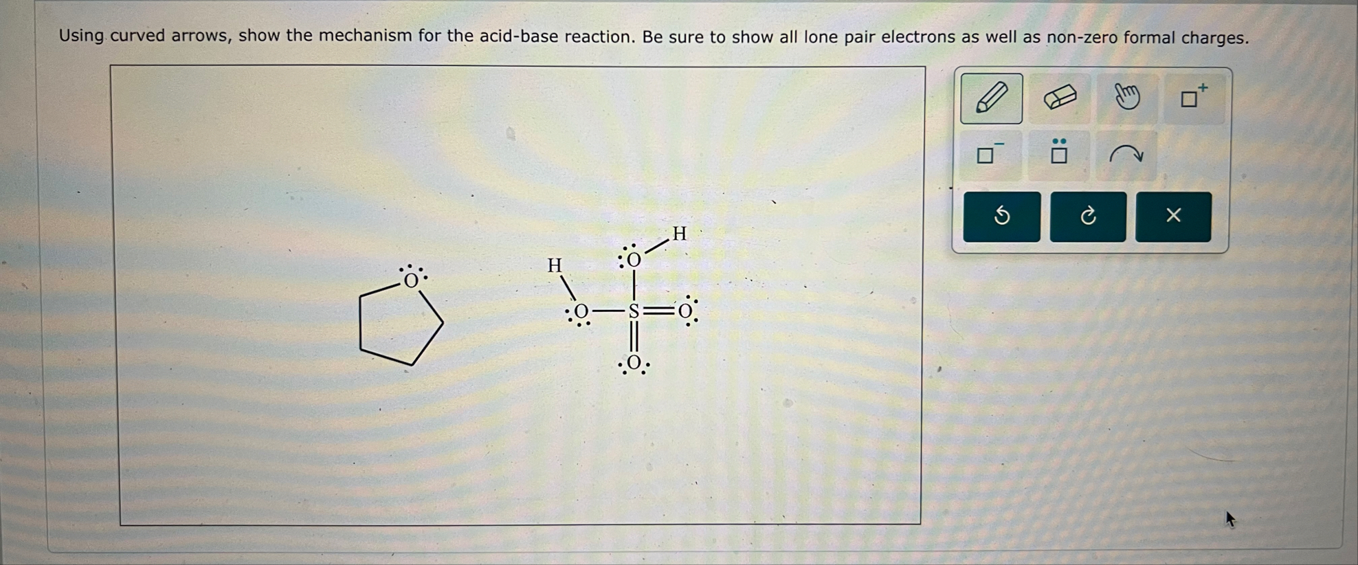 Using curved arrows, show the mechanism for the | Chegg.com