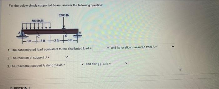 Solved For the below simply supported beam answer the | Chegg.com