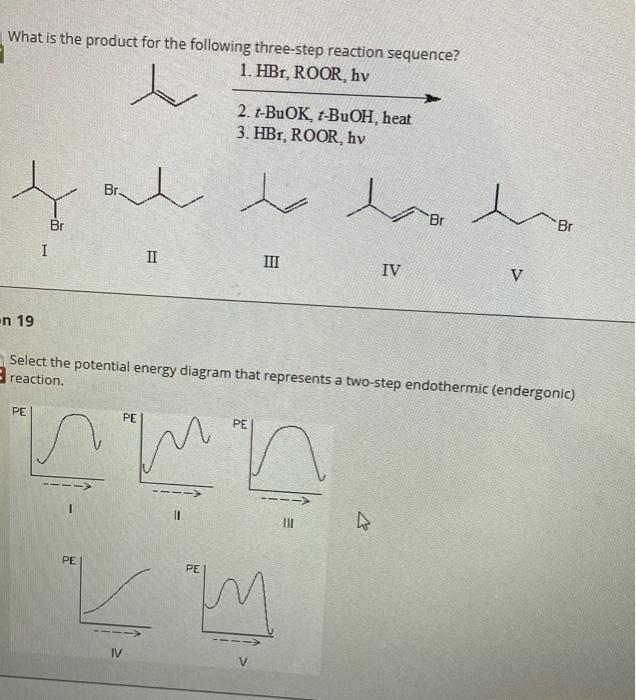 Solved What is the product for the following three-step | Chegg.com