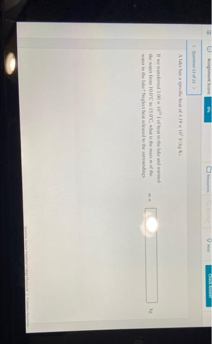 Solved mil Assignment Score: On Resources Hint Check Answer | Chegg.com
