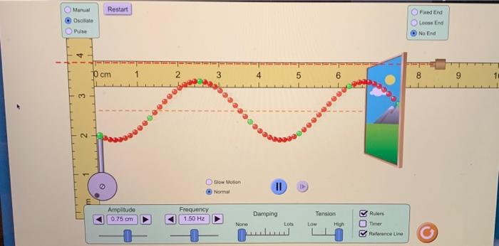 Solved Properties of Waves Open the Wave on a String PhET | Chegg.com