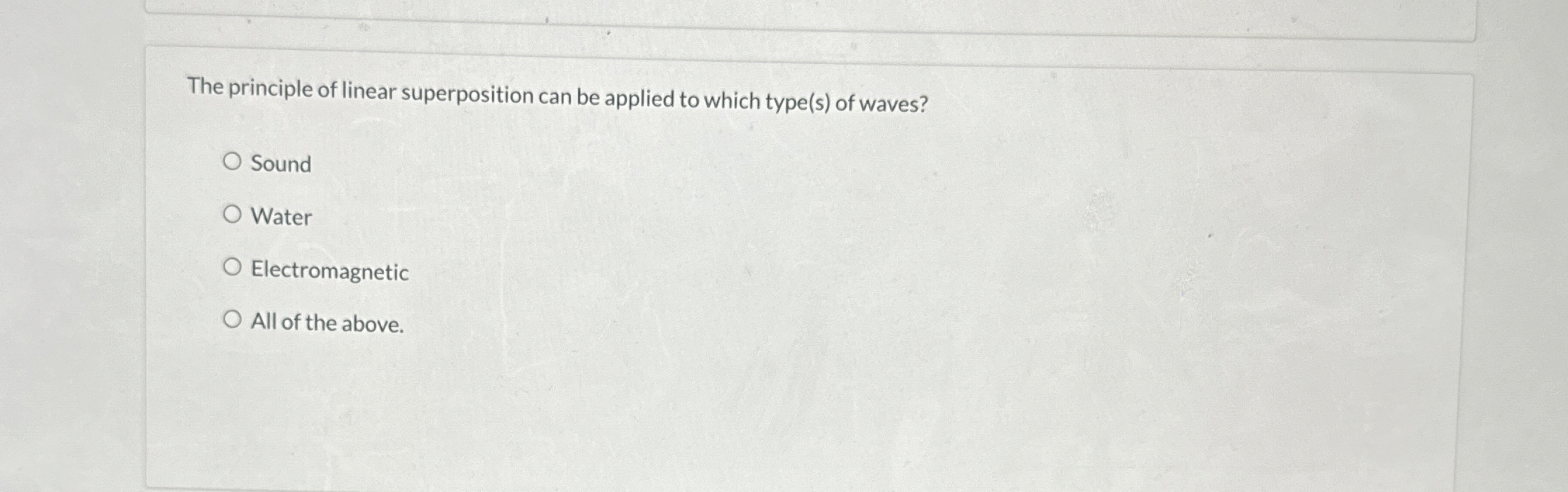 Solved The principle of linear superposition can be applied | Chegg.com