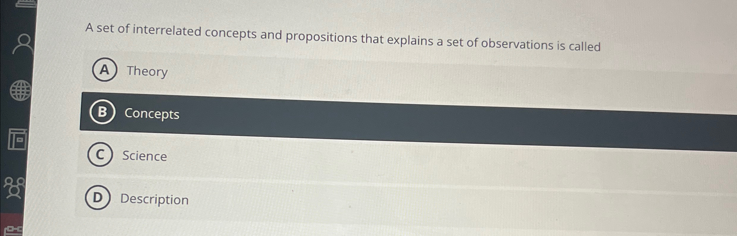 Solved A set of interrelated concepts and propositions that | Chegg.com