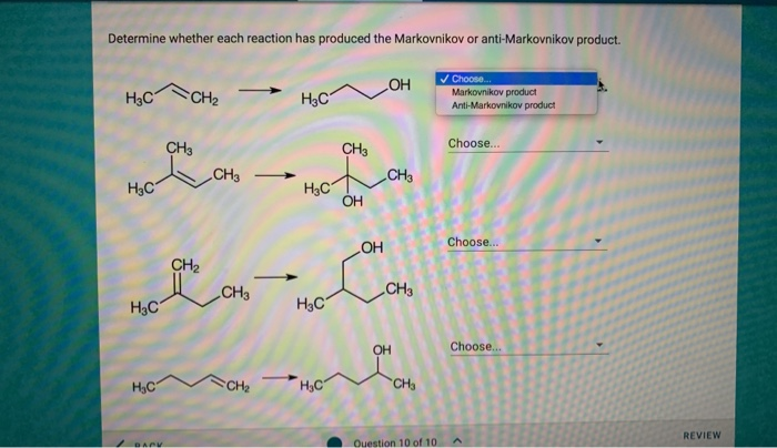 Solved Determine whether each reaction has produced the | Chegg.com