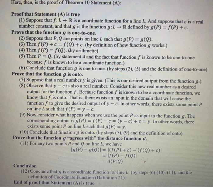 Solved Proof that Statement (A) is true (1) Suppose that | Chegg.com