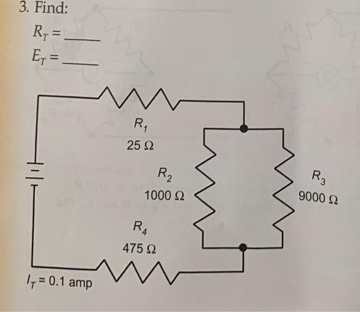 Solved 3. Find: RT=ET= | Chegg.com