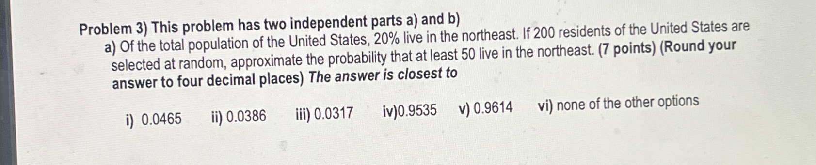 Solved Problem 3) ﻿This problem has two independent parts a) | Chegg.com