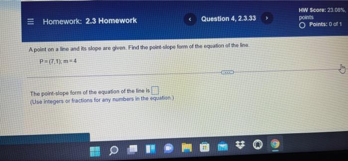Solved Homework: 2.3 Homework Question 4, 2.3.33 HW Score: | Chegg.com