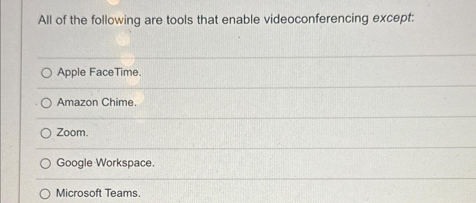 Solved All of the following are tools that enable | Chegg.com