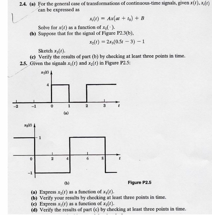 Solved 2.4. (a) For the general case of transformations of | Chegg.com