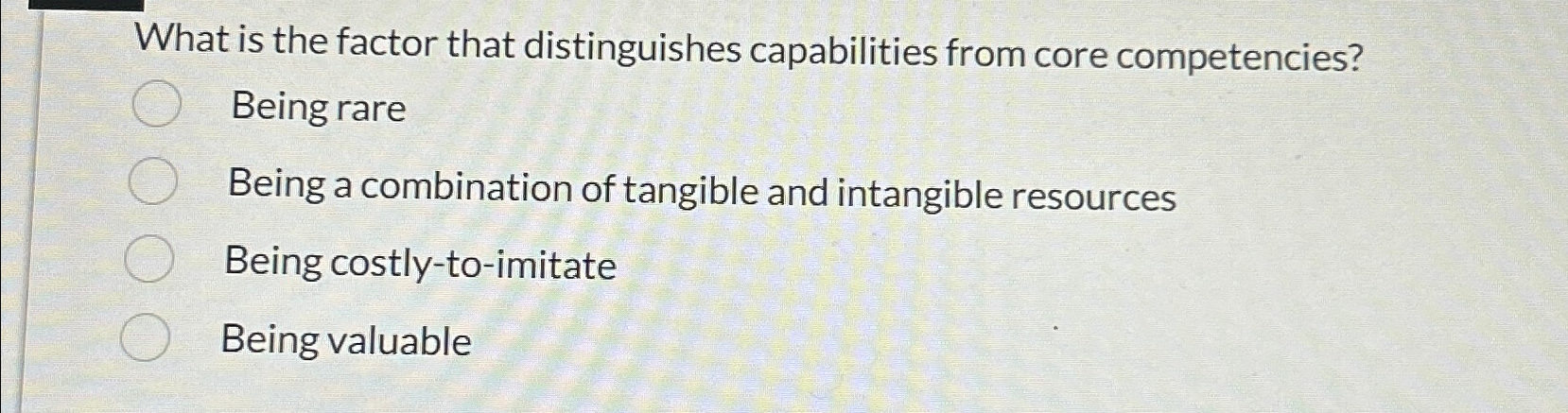 Solved What is the factor that distinguishes capabilities | Chegg.com