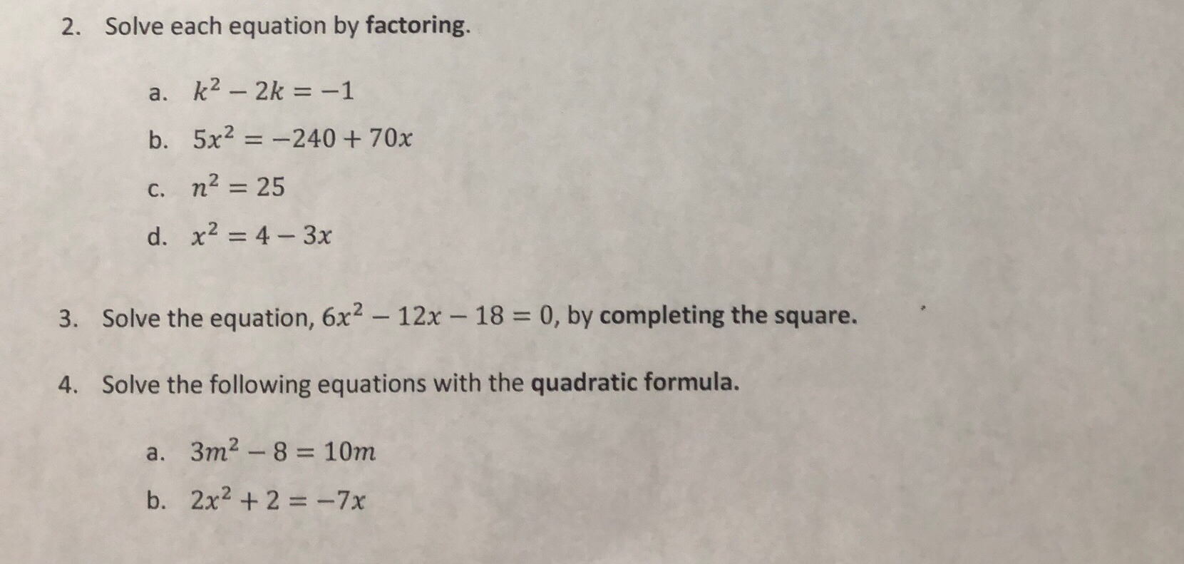 Solved Solve each equation by | Chegg.com