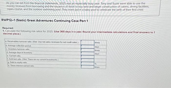 Solved come statement and balance sheet data for Great | Chegg.com