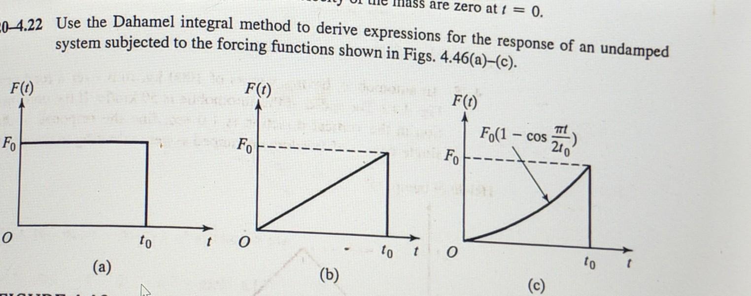 Solved Mechanical Vibrations problem. Problem is in three | Chegg.com