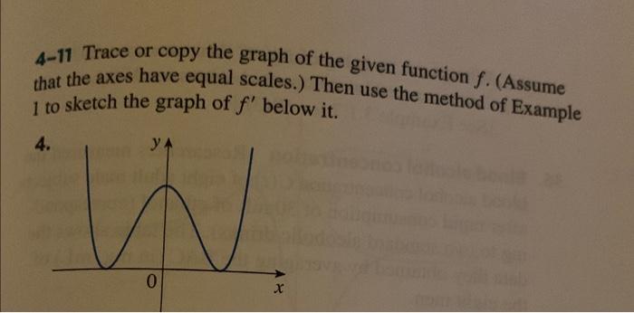 Solved 4-11 Trace or copy the graph of the given function f. | Chegg.com