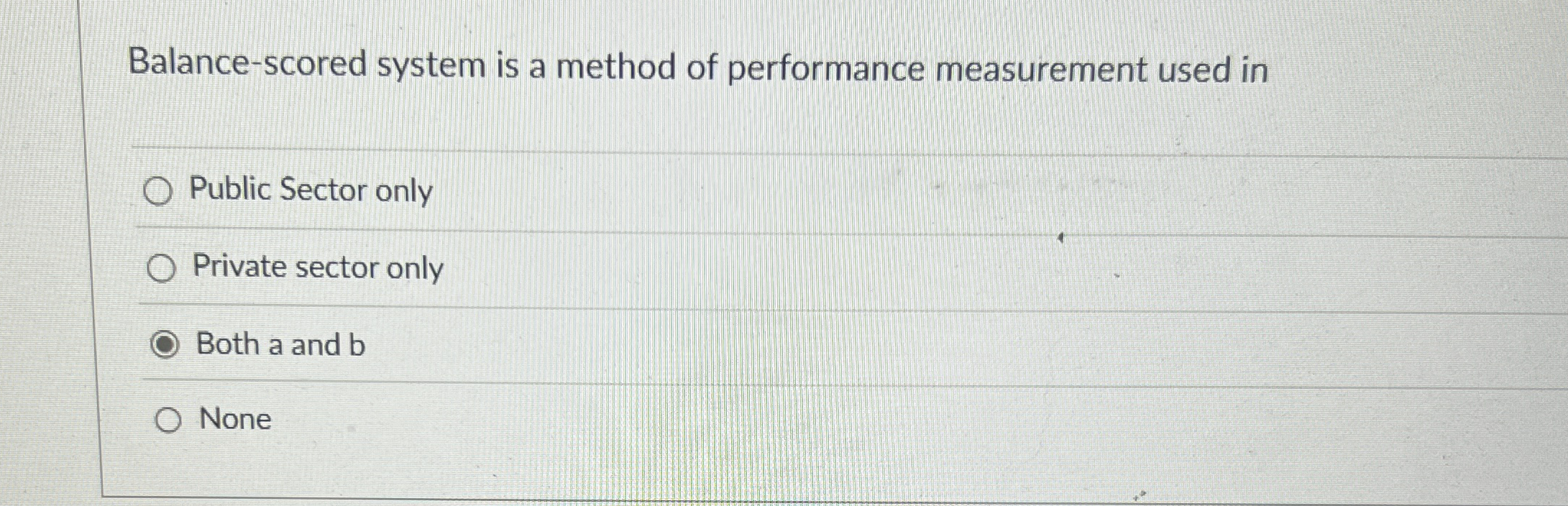 Solved Balance-scored system is a method of performance | Chegg.com