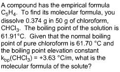 Solved A compound has the empirical formula C5H4. To find | Chegg.com