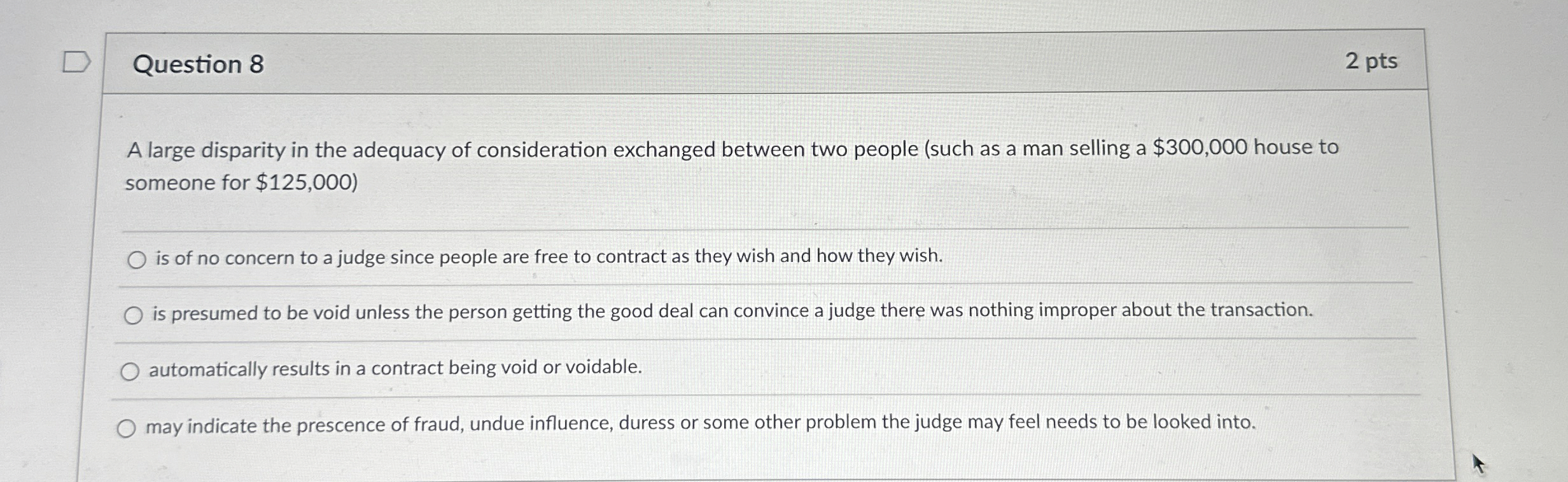 Solved Question 82 ﻿ptsA large disparity in the adequacy of | Chegg.com