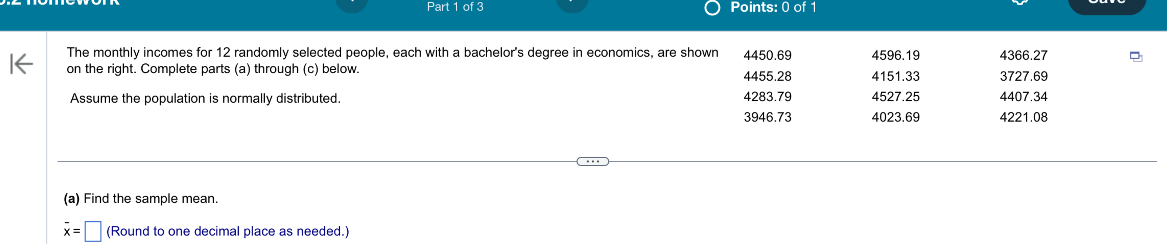 Solved The monthly incomes for 12 ﻿randomly selected people, | Chegg.com