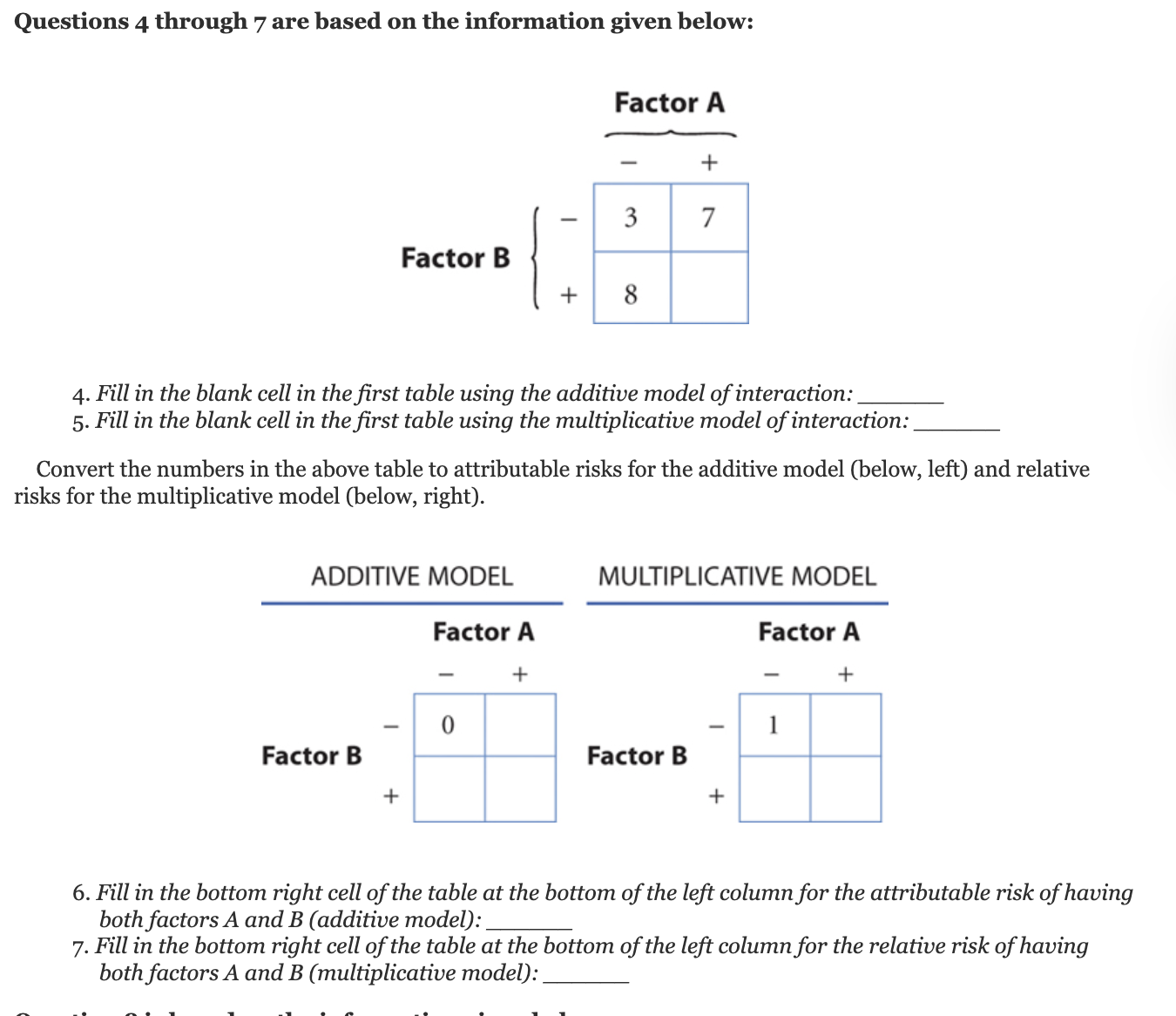 Solved Questions 4 ﻿through 7 ﻿are based on the information | Chegg.com