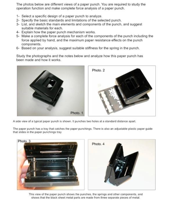 The photos below are different views of a paper | Chegg.com