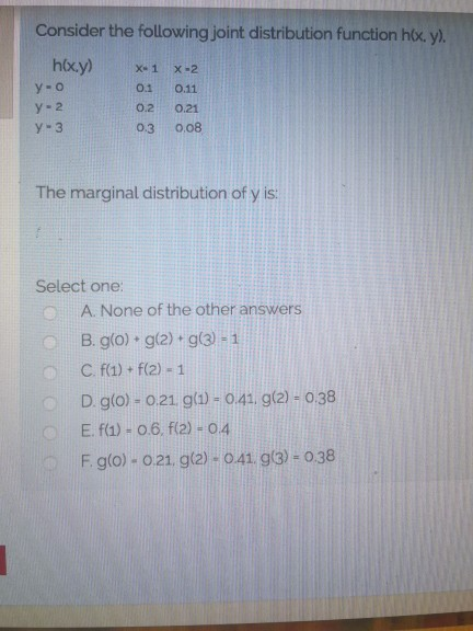 Solved X1 Consider the following joint distribution function | Chegg.com