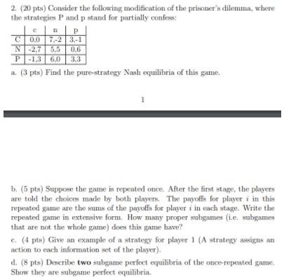 Solved 2. (20 pts) Consider the following modification of | Chegg.com