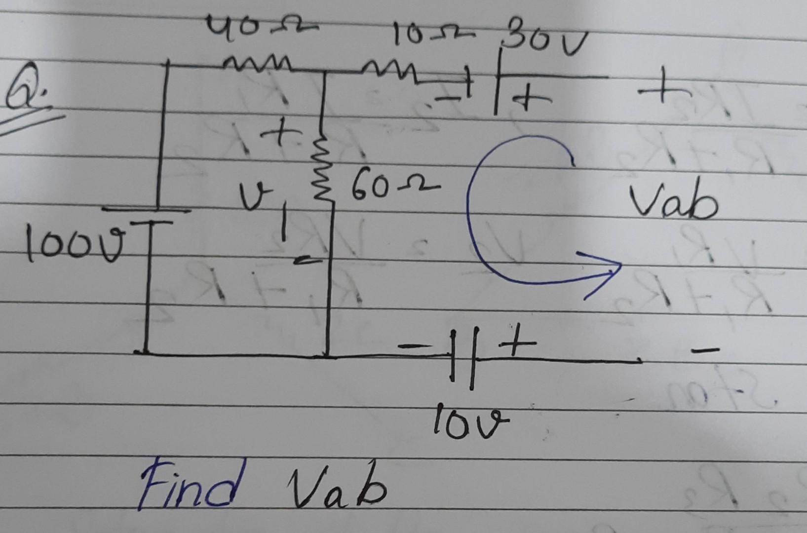 Solved Find Vab | Chegg.com Solved Find Vab | Chegg.com