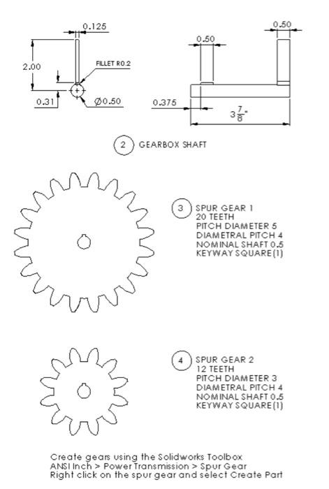 Solved Ex-2 (30 pts.) Use the Solidworks Toolbox to create | Chegg.com