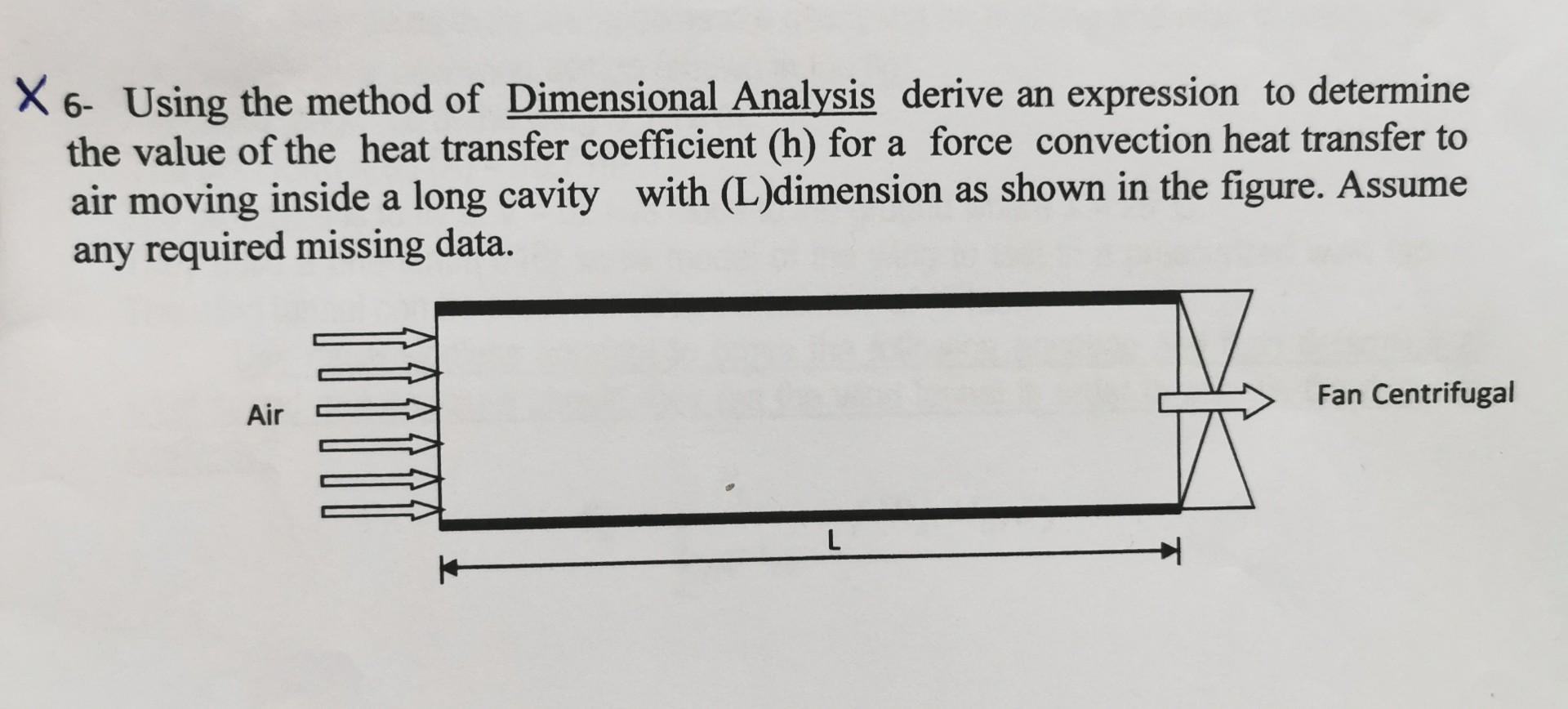 Solved X 6- Using the method of Dimensional Analysis derive | Chegg.com