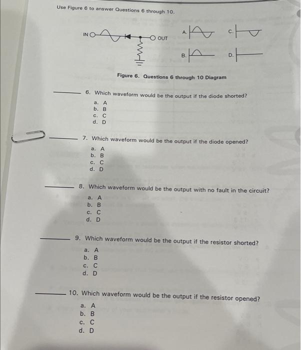 Solved Figure 5. Questions 1 through 5 Diagram 1. What would | Chegg.com
