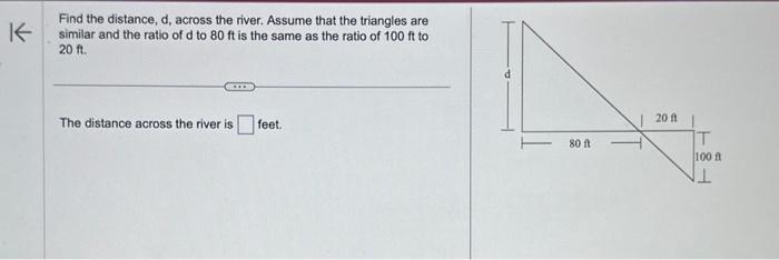 Solved Find the distance, d, across the river. Assume that | Chegg.com