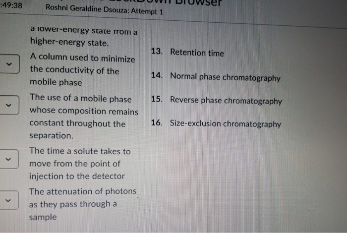 Solved ola 1. Isocratic elution Liquid chromatography using | Chegg.com