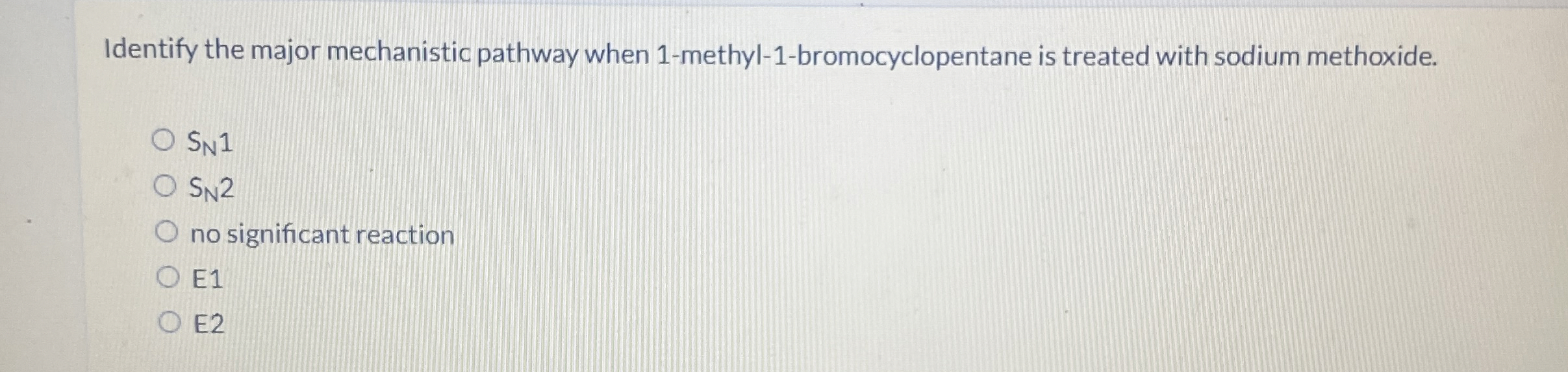 Solved Identify the major mechanistic pathway when | Chegg.com