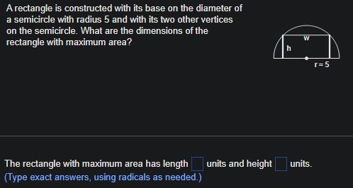 A rectangle is constructed with its base on the | Chegg.com