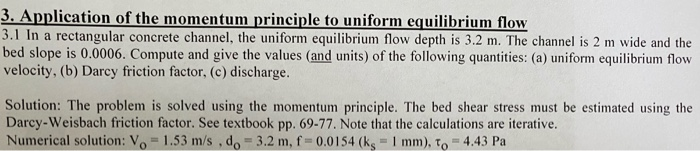 Solved 3. Application of the momentum principle to uniform | Chegg.com